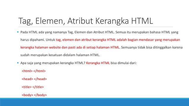 Materi HTML SMK KELAS X (6) bahasa indonesia | PDF