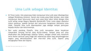 HUKUM ADAT TIMOR-LESTE (sebuah kalangan) | PPTX