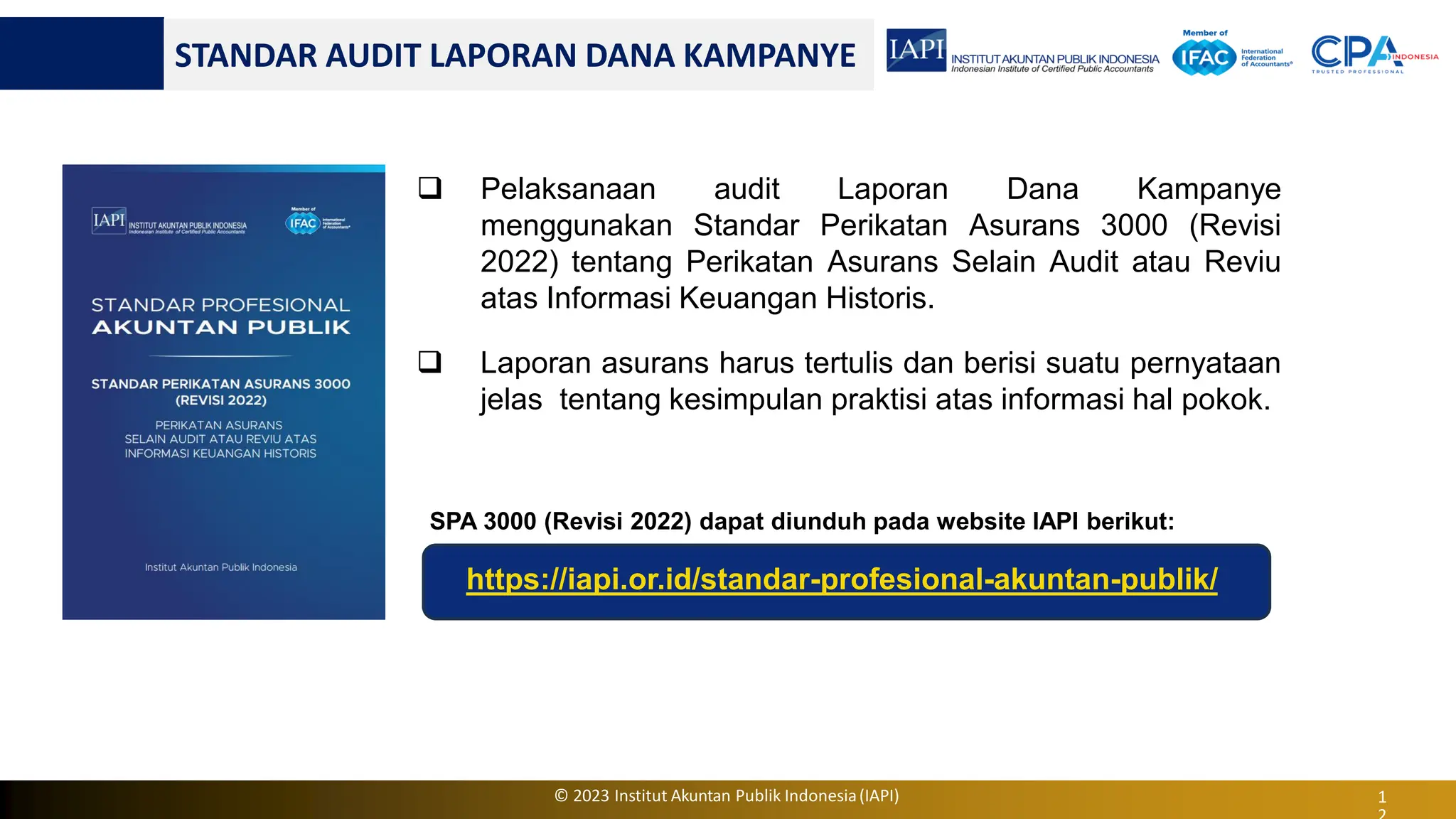 Materi IAPI - KPU Audit LDK Tahun 2024 - 21 Desember 2023 - revisi ibu ...