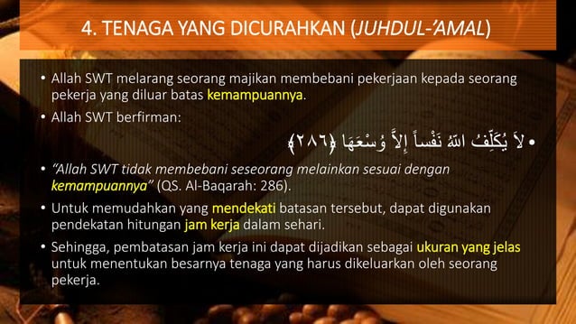 Materi ibc Hukum ketenagakerjaan islam - UST Dwi Condro Triono Ph.D | PPT