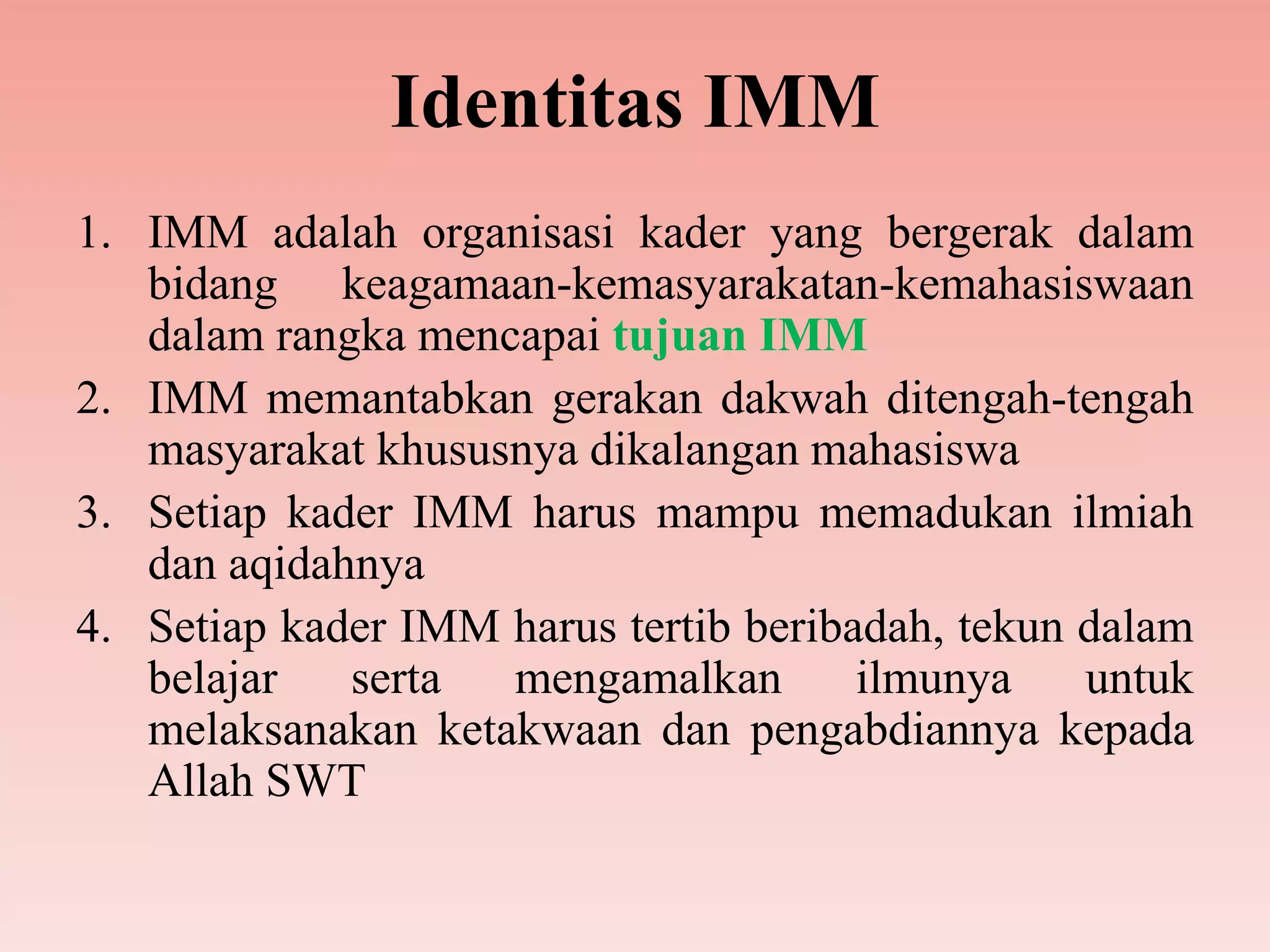 Ideologi IMM | PPTX