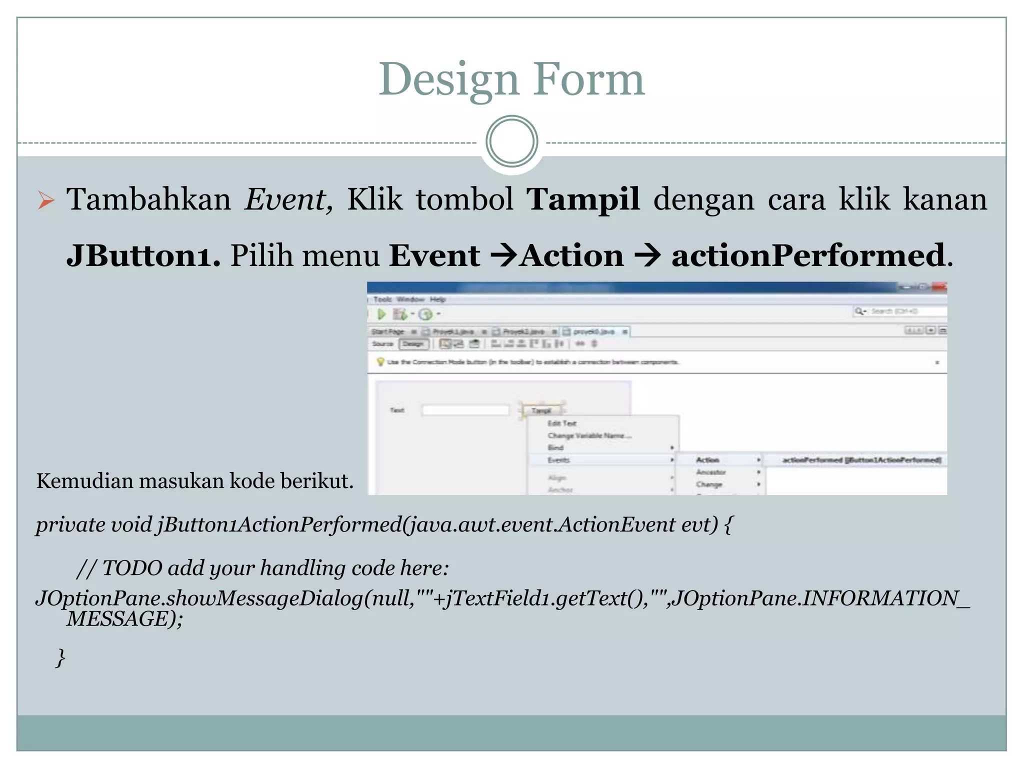 Materi ii dasar dasar netbeans | PPTX