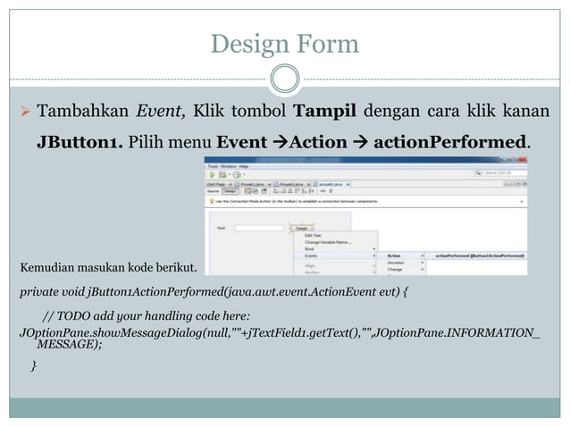 Materi ii dasar dasar netbeans | PPTX