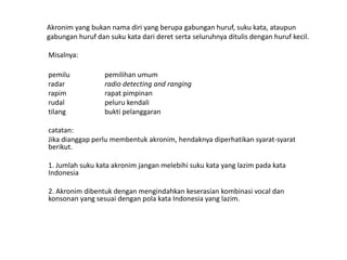 Materi singkatan & akronim | PPTX