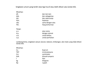 Materi singkatan & akronim | PPT