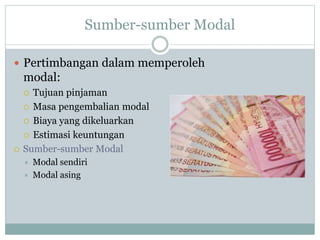 Cara memperoleh modal dan transaksi pembayaran | PPT