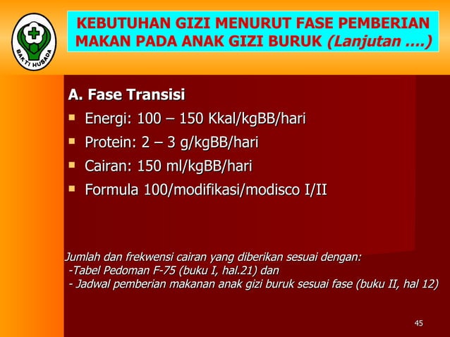 Materi iii tatalaksana gizi buruk | PPT