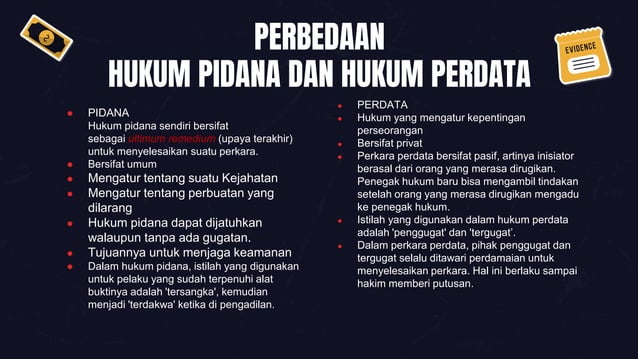 MATERI II Perbedaan Hukum Pidana Dengan Hukum Perdata.pptx