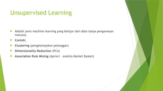 jenis -jenis machine learning machine learning adalah merupakan yang ...