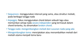 Improvisasi dalam bermain musik | PPTX