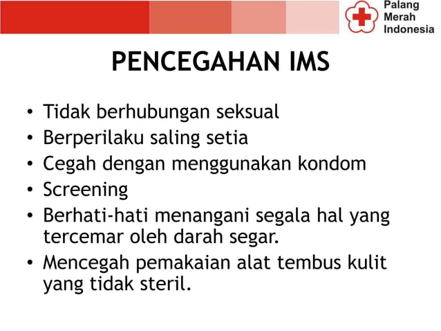 Materi Infeksi Menular Seksual (IMS) untuk KSR | PPTX