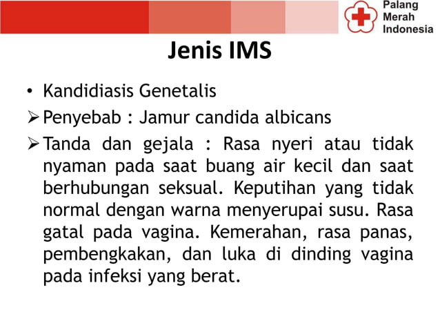 Materi Infeksi Menular Seksual (IMS) untuk KSR | PPTX