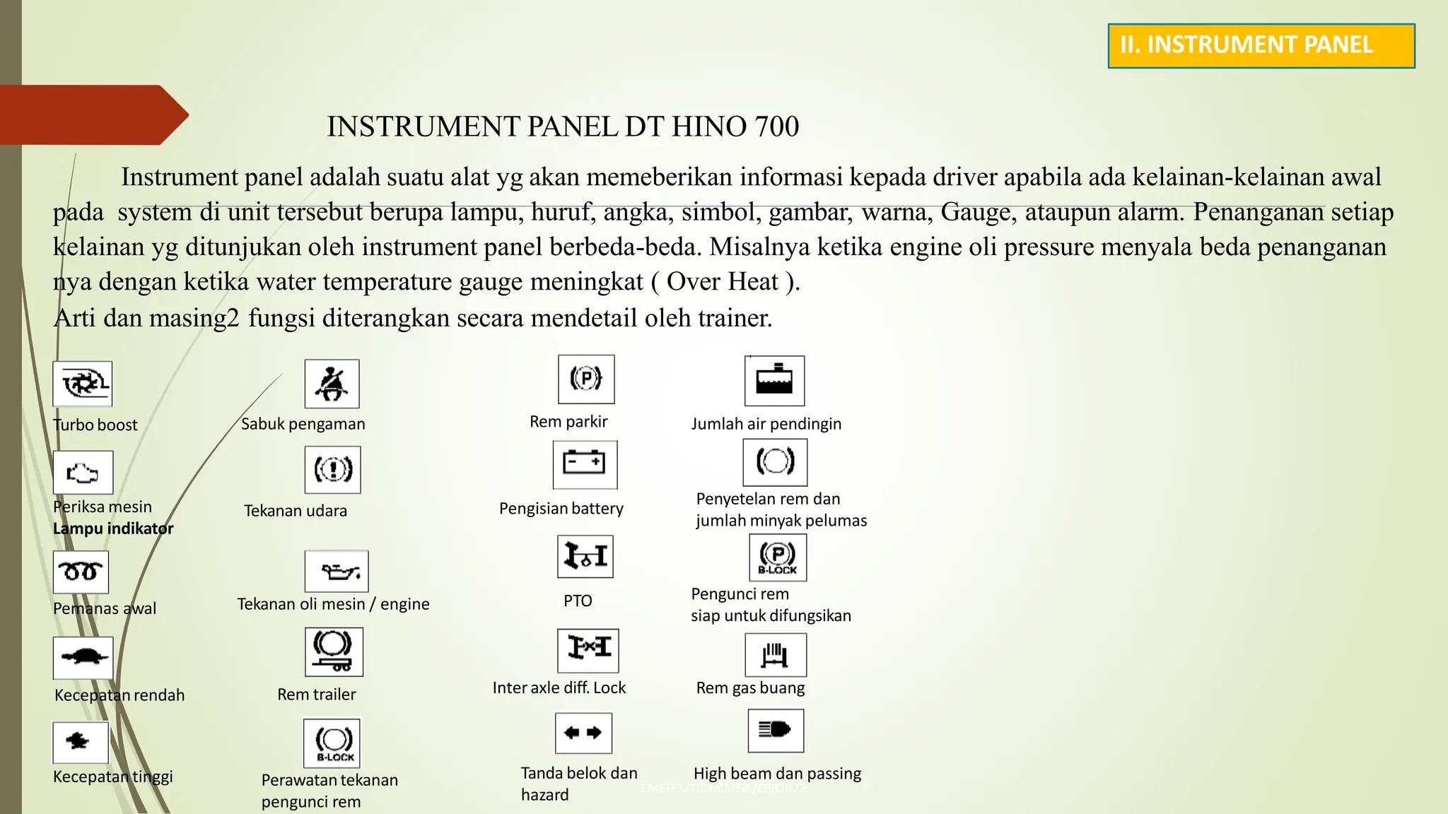 MATERI INCLASS HINO 700 PEMBELAJARAN BERBASIS KOMPETENSI | PPTX