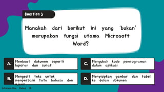 Materi - Aplikasi Pengolah Kata Microsoft Word - SMP Kelas 9 | PPTX