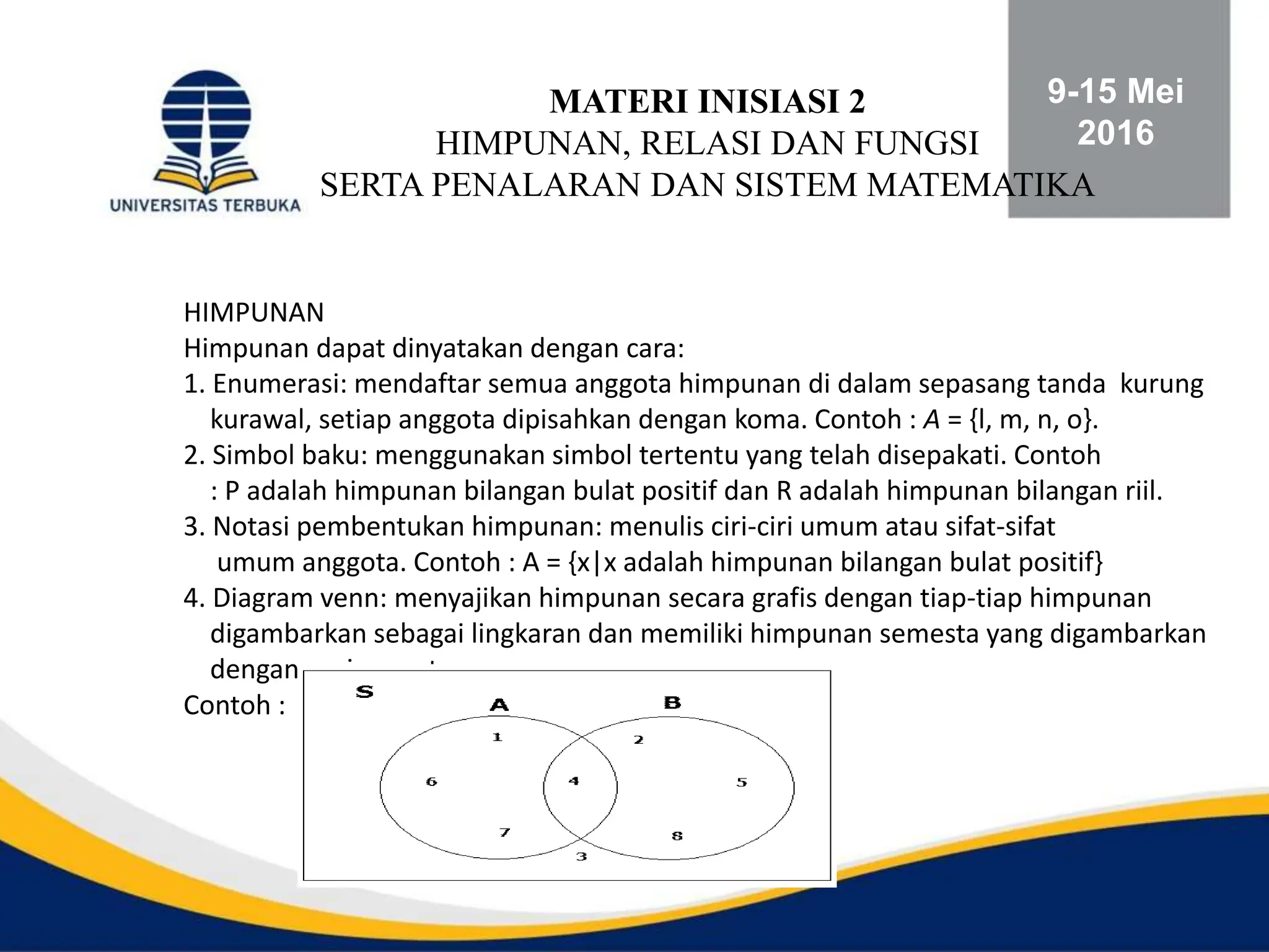 Himpunan, Relasi dan Fungsi-MTK di SD.pptx
