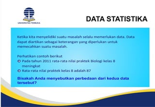Penyajian Data Pengantar dasar Statistika | PPT