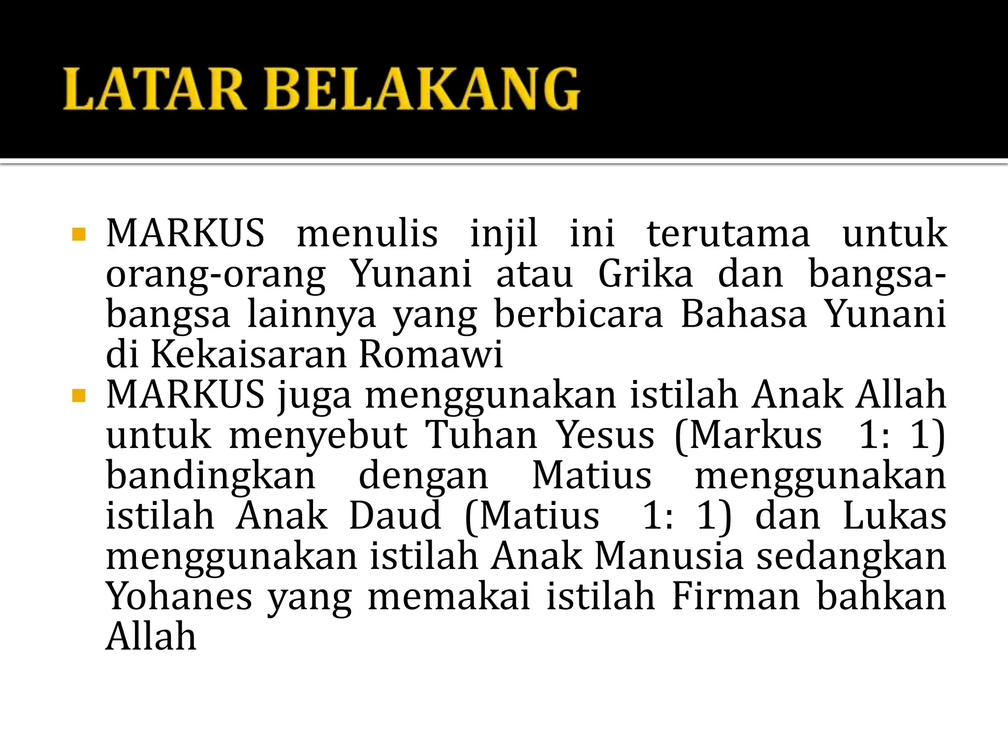 Materi Injil MArkus Sekolah Alkitab Maluku Utara.pptx