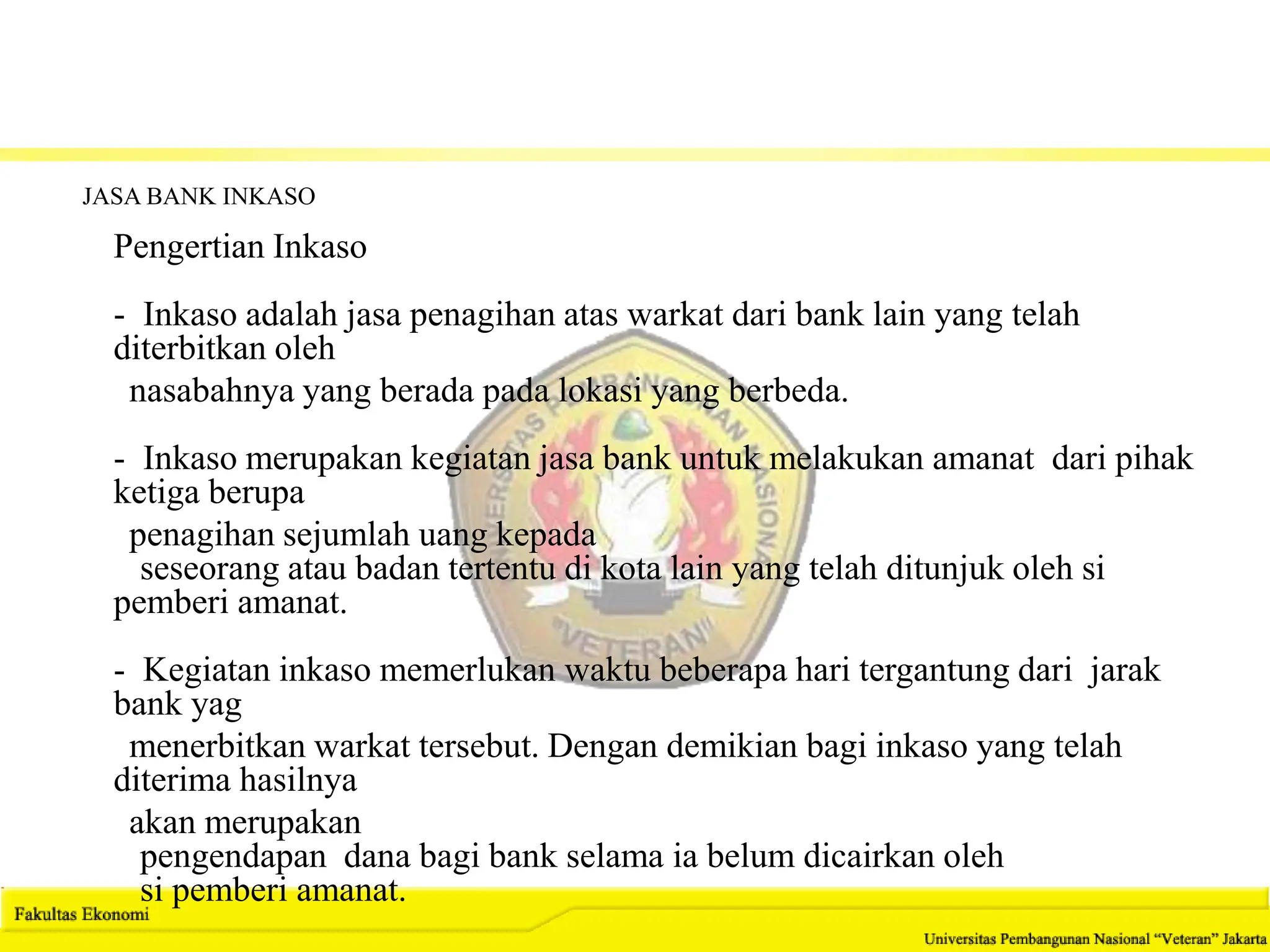 File Power Point Pertemuan 10 - MATERI Inkaso | PPTX