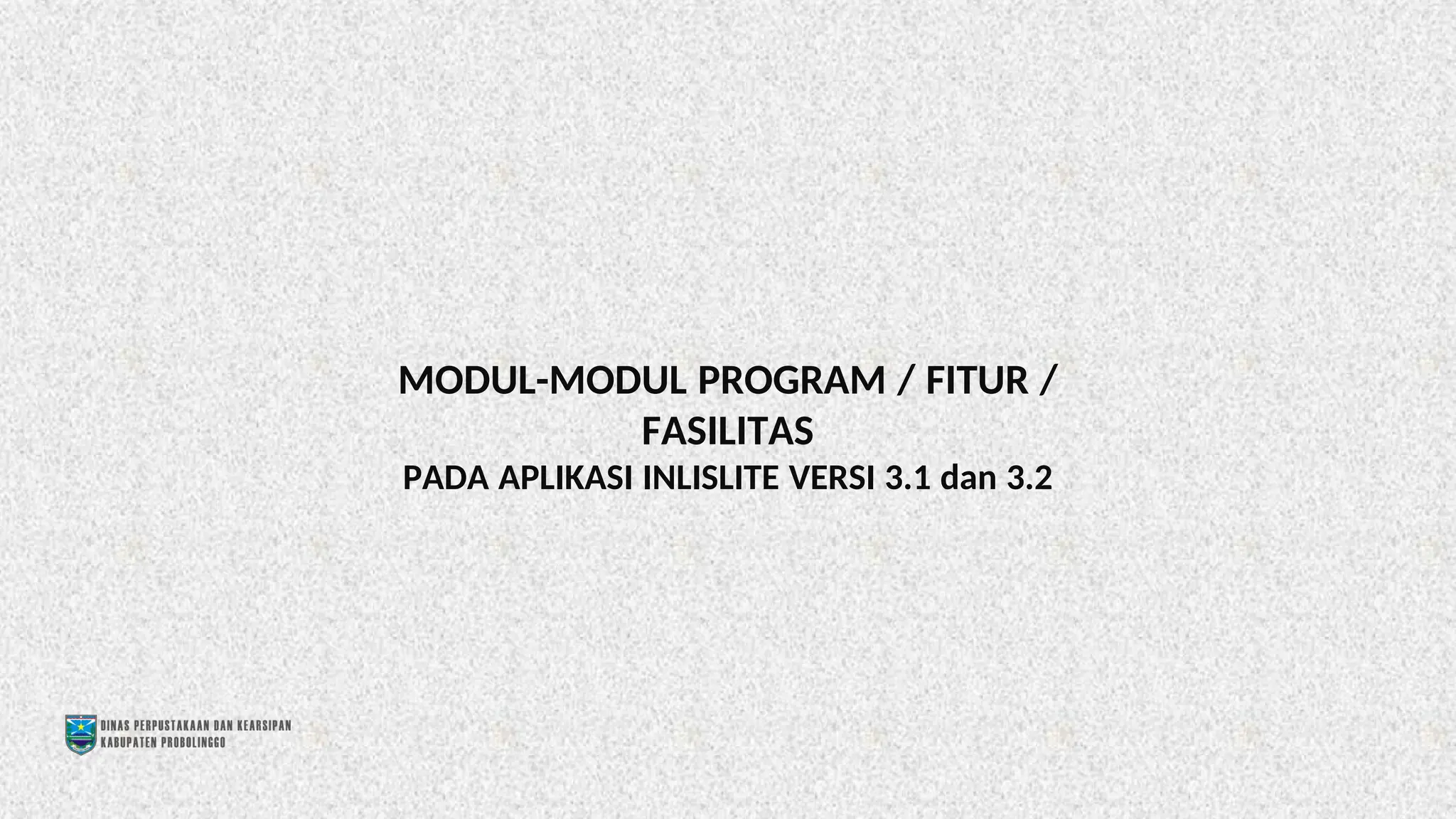 Materi Inlislite aplikasi perpustakaan dari perpustakaan nasional | PPT