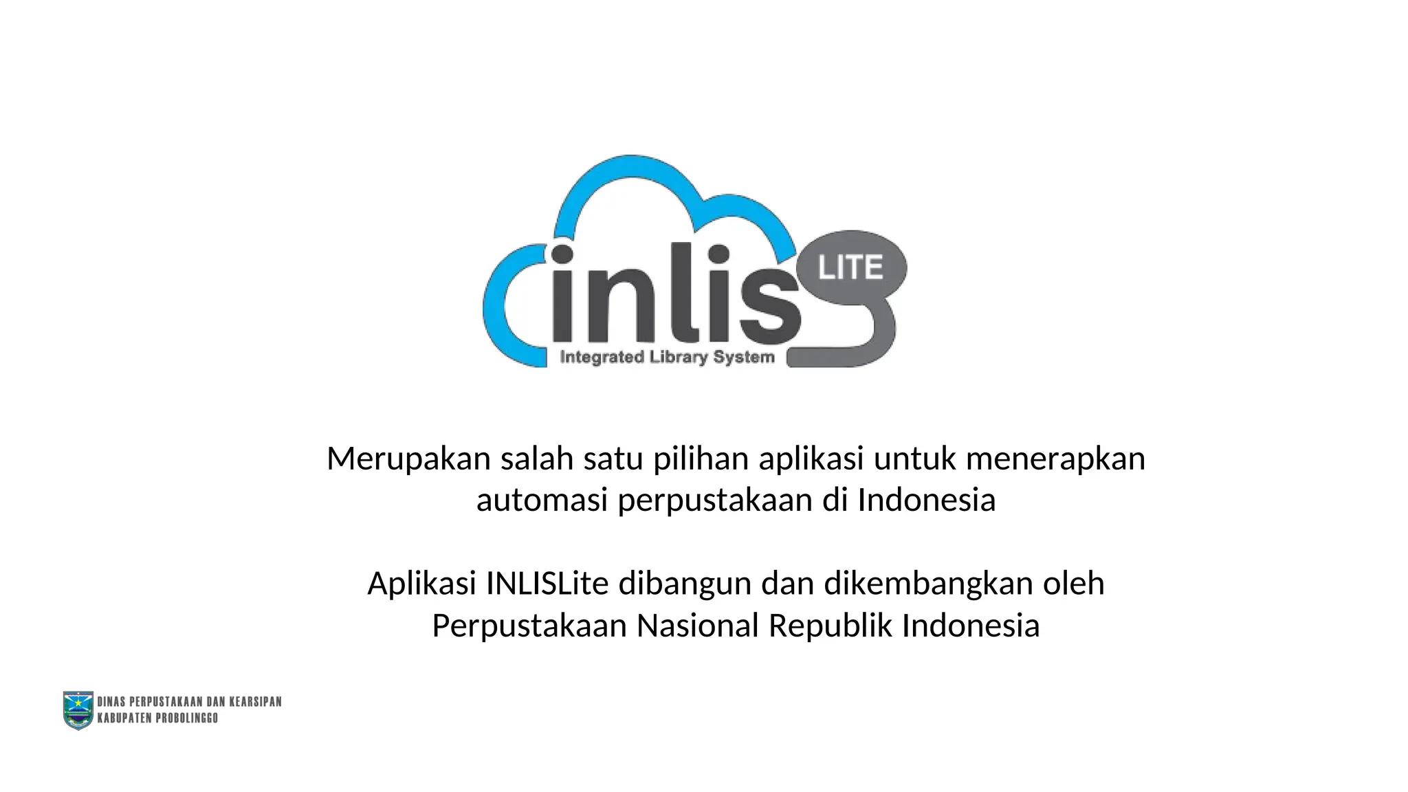 Materi Inlislite aplikasi perpustakaan dari perpustakaan nasional | PPT