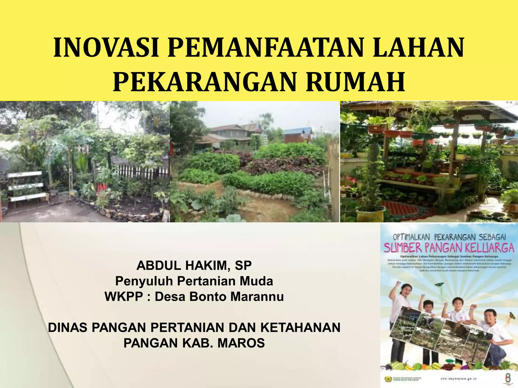 Materi inovasi pemanfaatan pekarangan | PPT