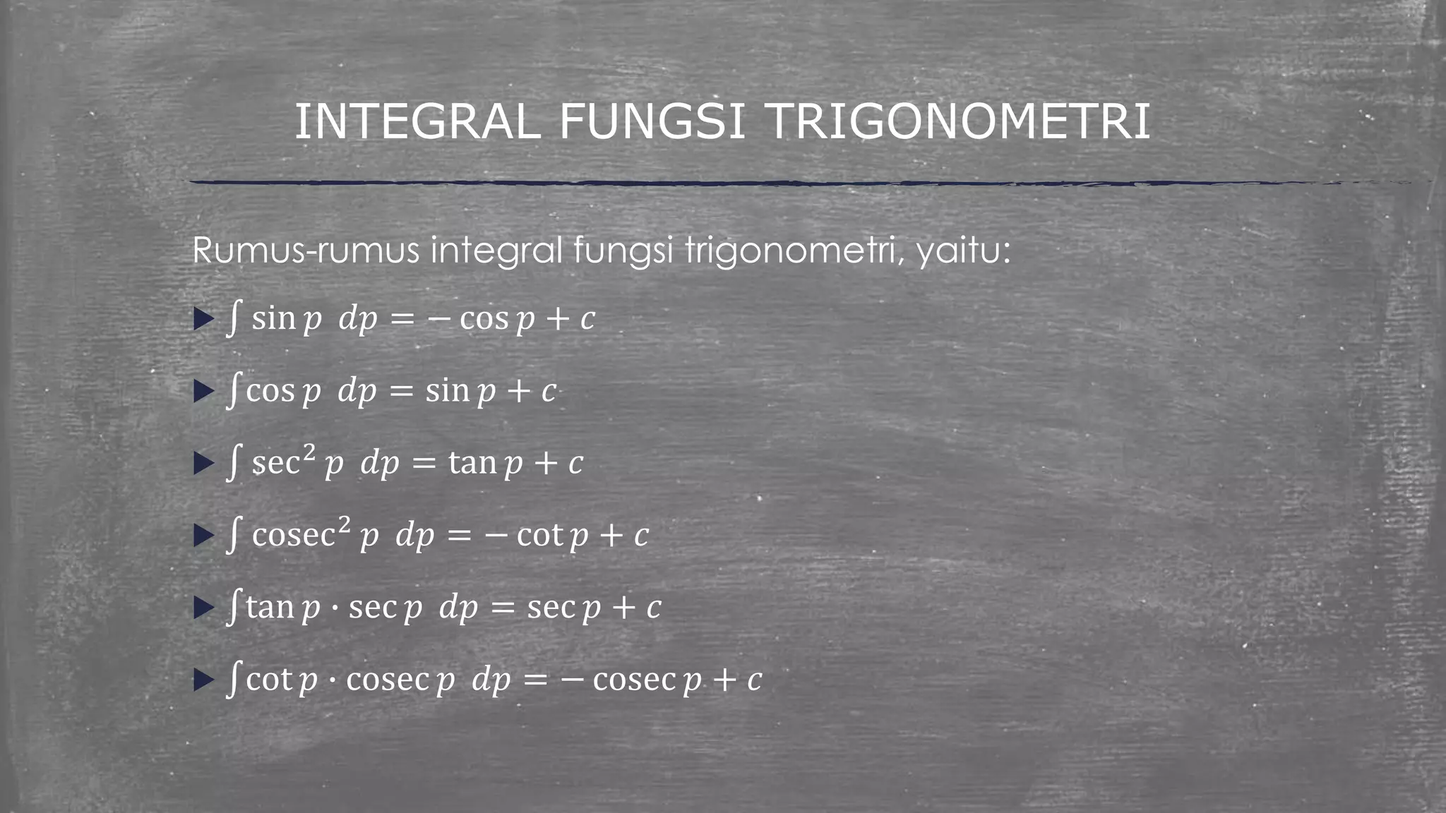 Materi integral kelas xii | PPTX
