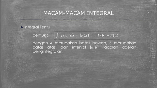 Materi integral kelas xii | PPTX