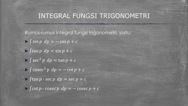 Materi integral kelas xii | PPTX