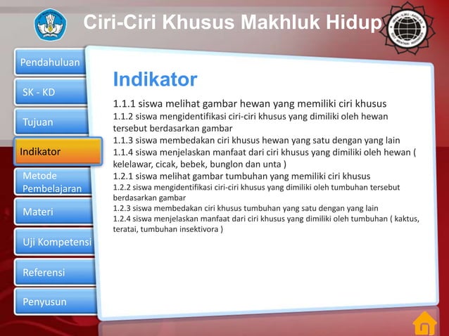 Materi ipa ciri ciri khusus makhluk hidup kelas 6 rachmah safitri | PPTX
