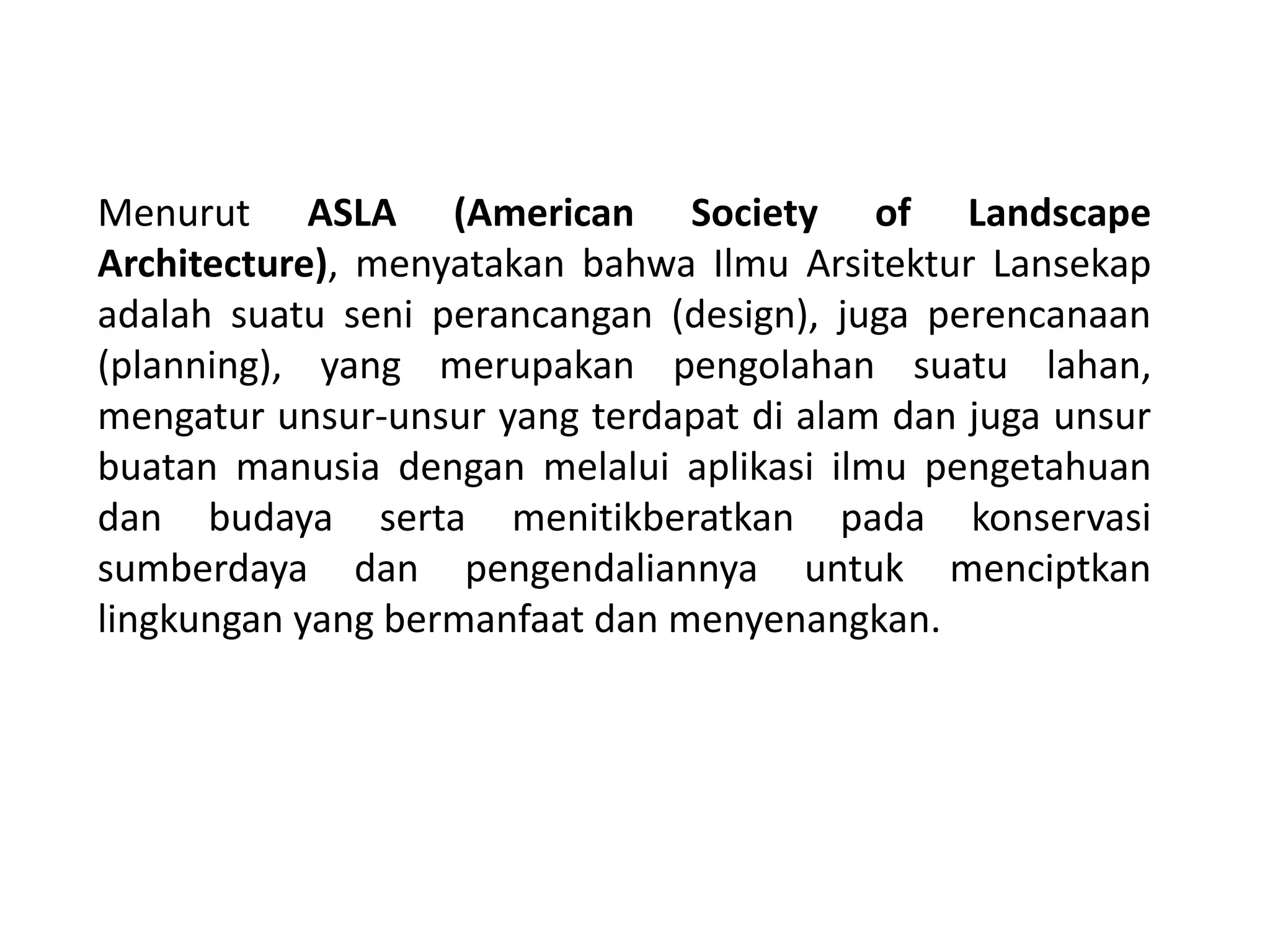 Pengertian ruang luar - lansekap - taman - | PPTX