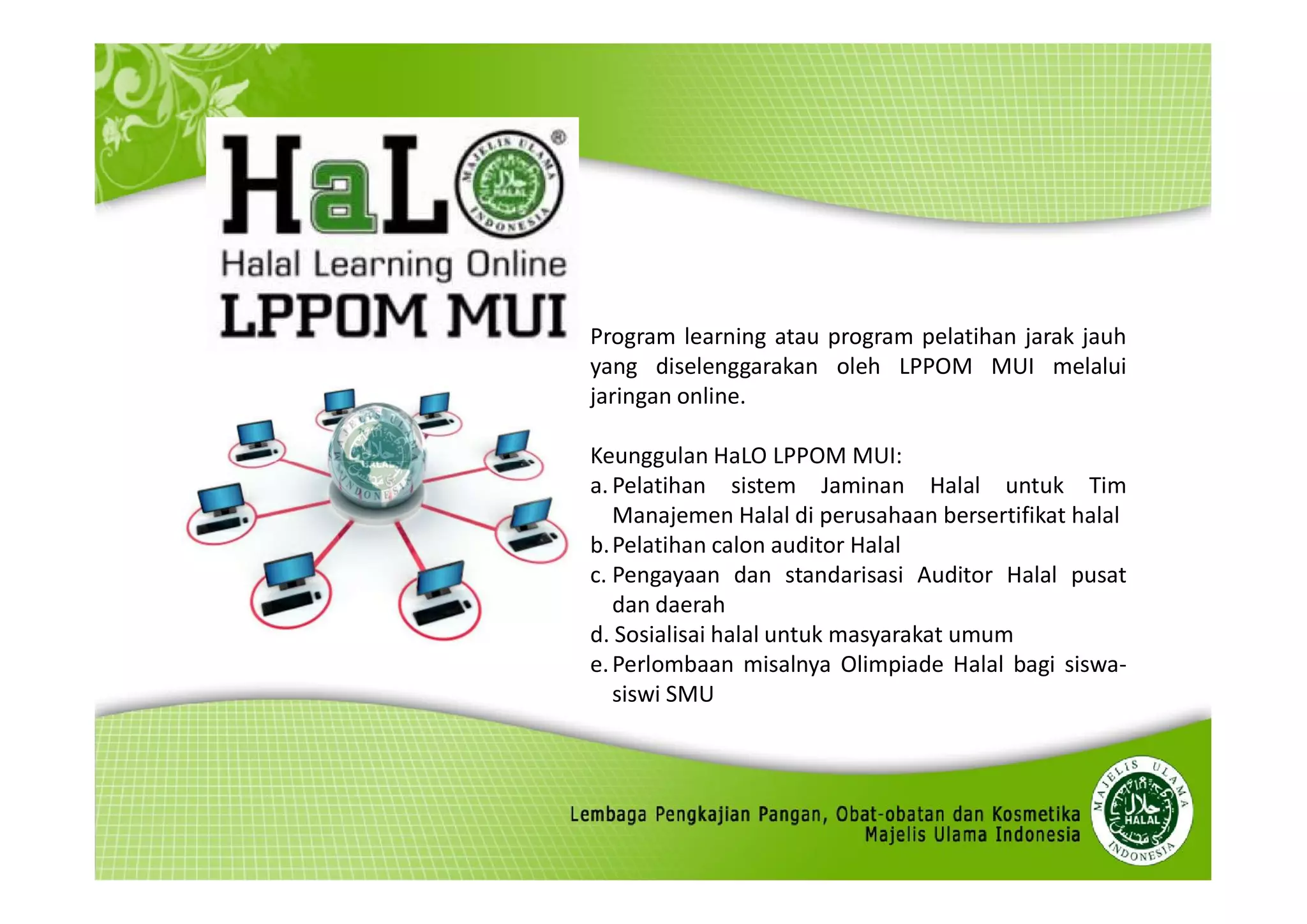 Pengenalan Sertifikat Halal MUI dan Sistem Jaminan Halal | PDF