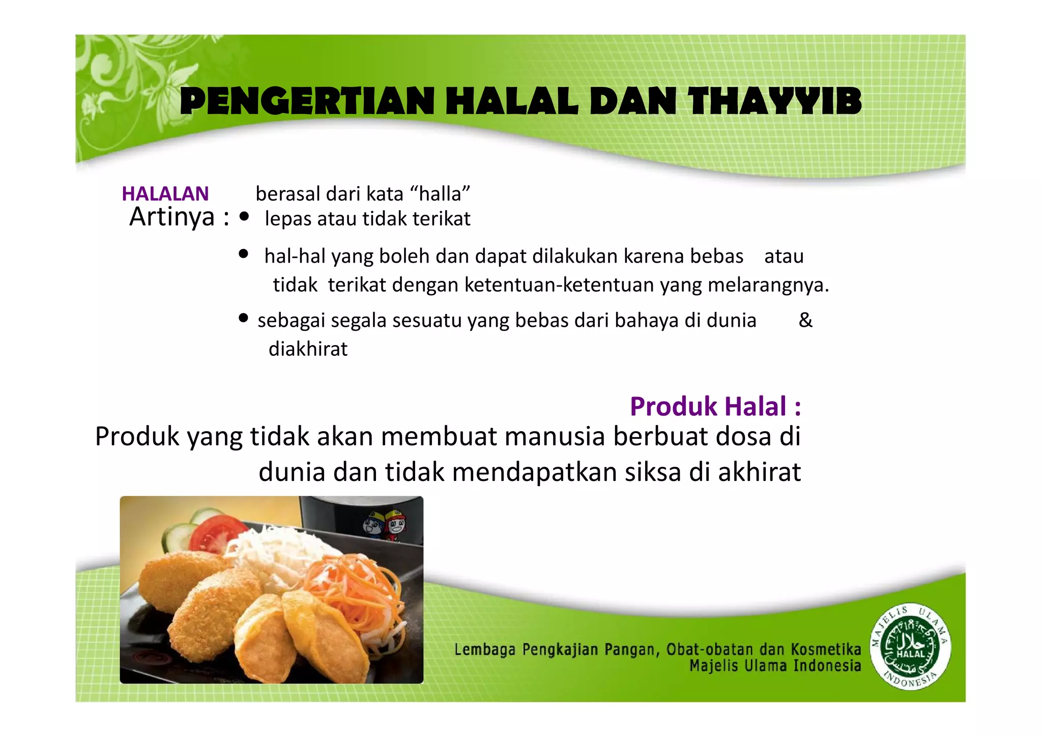Pengenalan Sertifikat Halal MUI dan Sistem Jaminan Halal | PDF