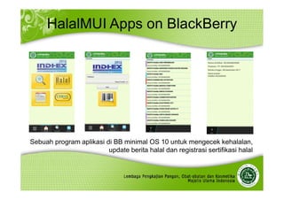 Pengenalan Sertifikat Halal MUI dan Sistem Jaminan Halal | PDF