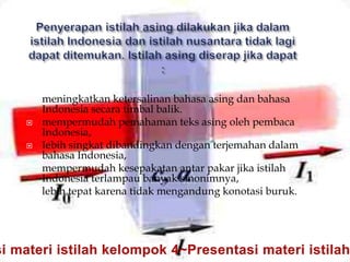 Materi Istilah Bahasa Indonesia | PPTX
