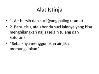 Materi_Istinja sebagai bahan pembelajaran.pptx