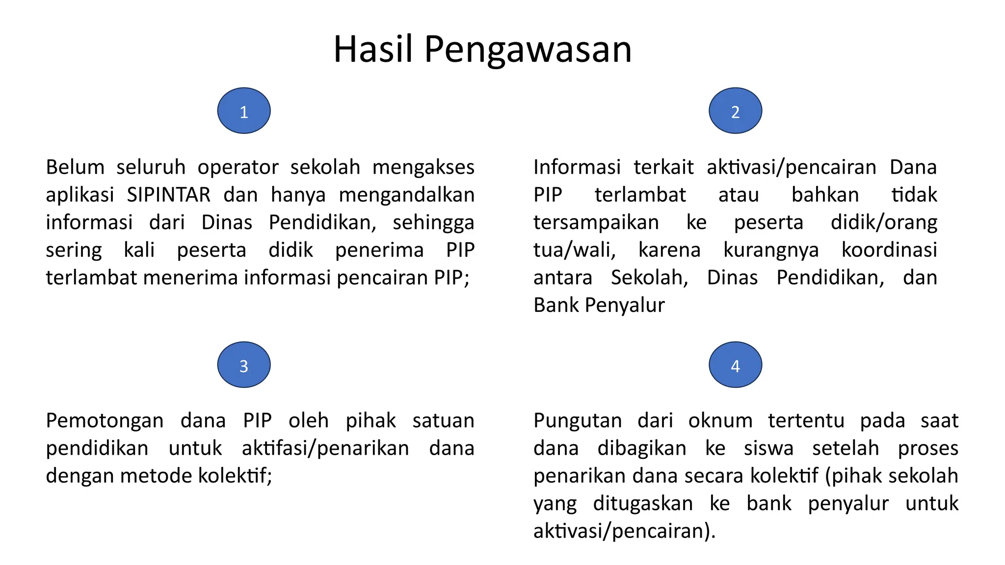 Materi Pengawasan dan pengendalian dana PIP | PPT