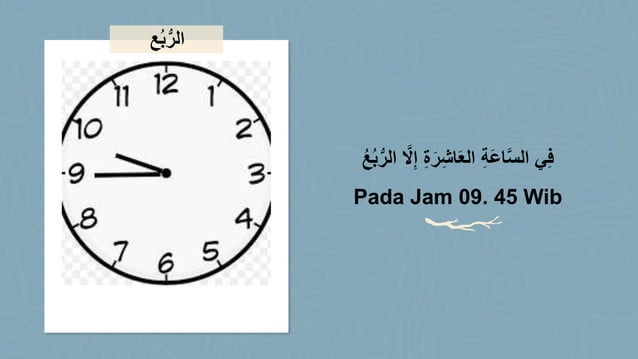 materi jam bahasa arab | PPT