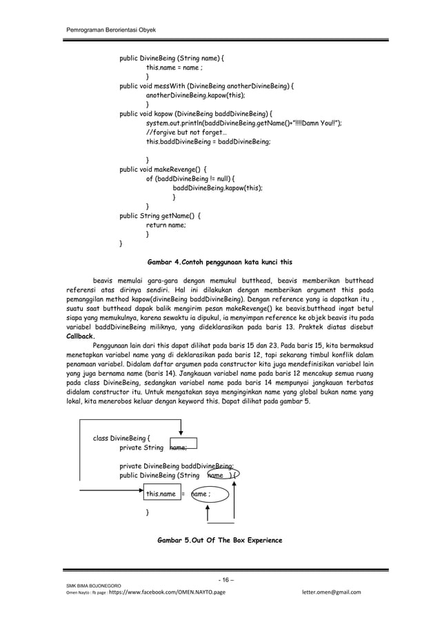 Materi java merancang aplikasi teks dan dekstop berbasis obyek | PDF