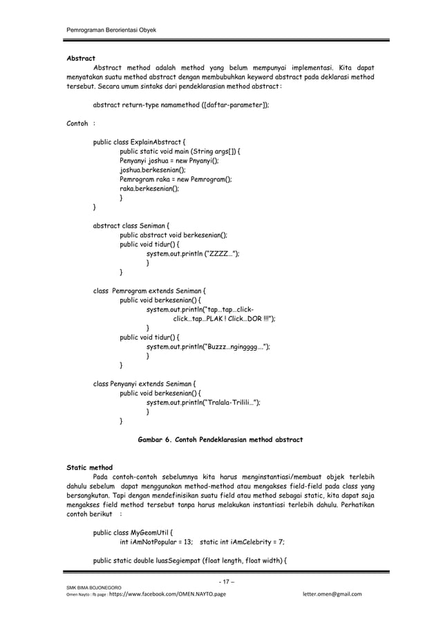 Materi java merancang aplikasi teks dan dekstop berbasis obyek | PDF
