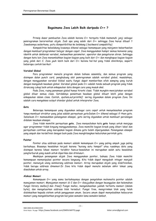 Materi java merancang aplikasi teks dan dekstop berbasis obyek | PDF