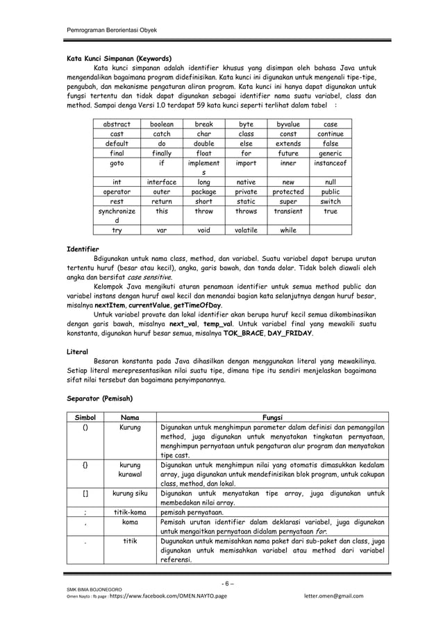 Materi java merancang aplikasi teks dan dekstop berbasis obyek | PDF