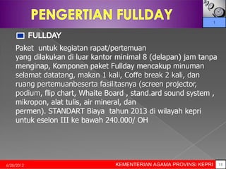 Penyusunan Aanggaran Tahun 2013 Kemenag natuna | PPTX