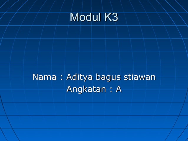 Materi K3 | PPT
