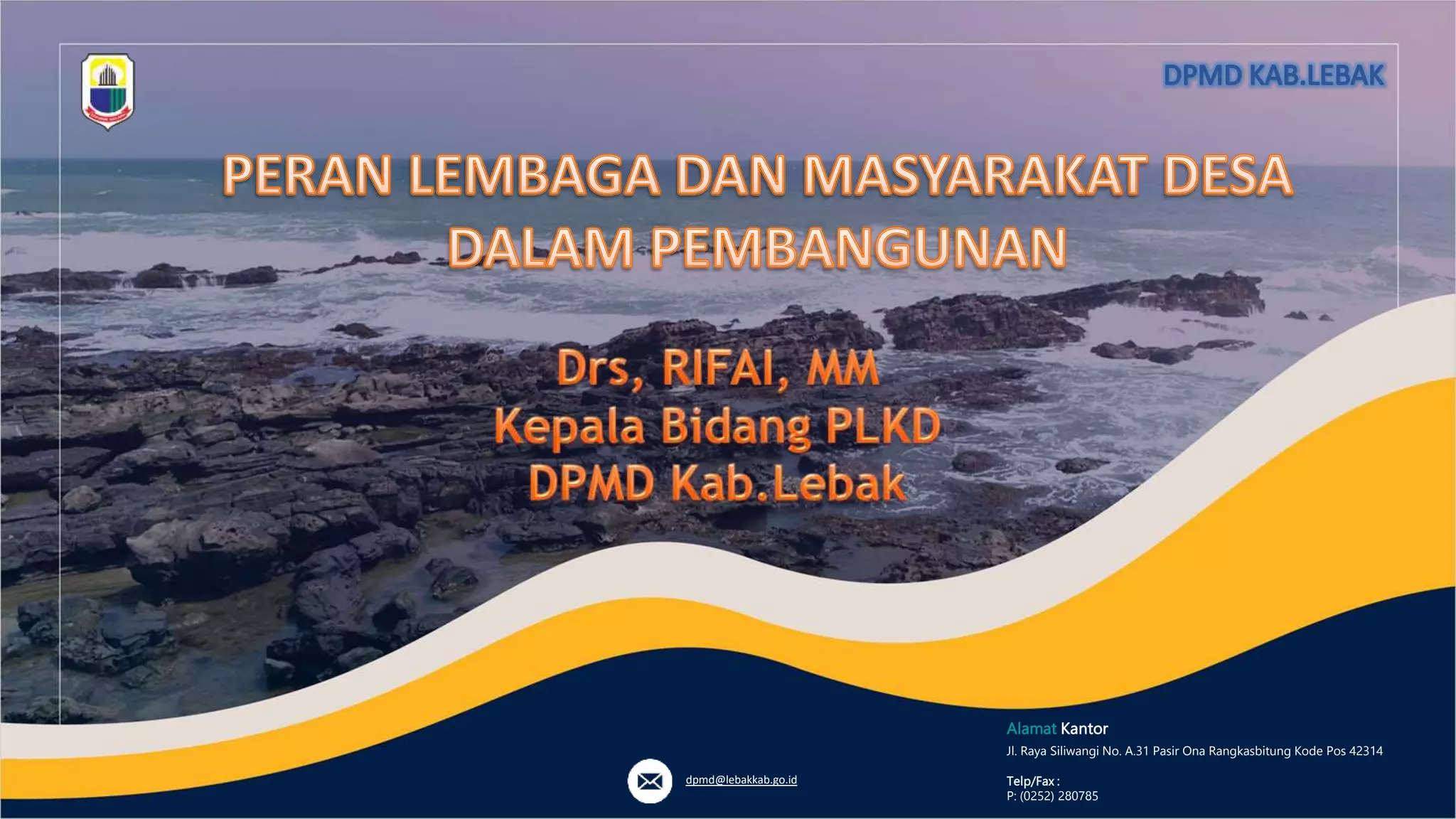 MATERI KABID PLKD PERAN LEMBAGA DAN MASY DESA DALAM PEMBANGUNAN.pptx