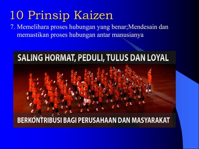 MATERI KAIZEN, Pemanfaatan Kaizen di dalam perusahaan, Lean Management ...