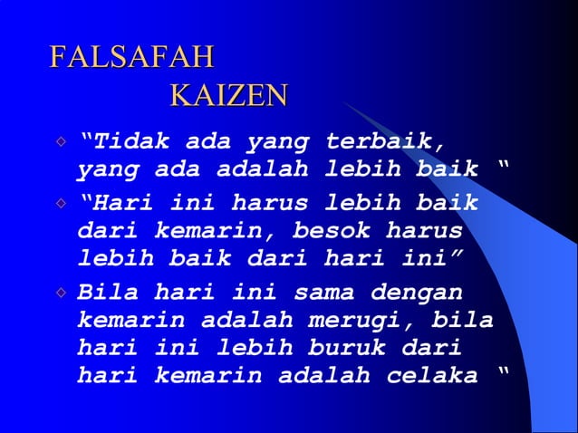 MATERI KAIZEN, Pemanfaatan Kaizen di dalam perusahaan, Lean Management ...