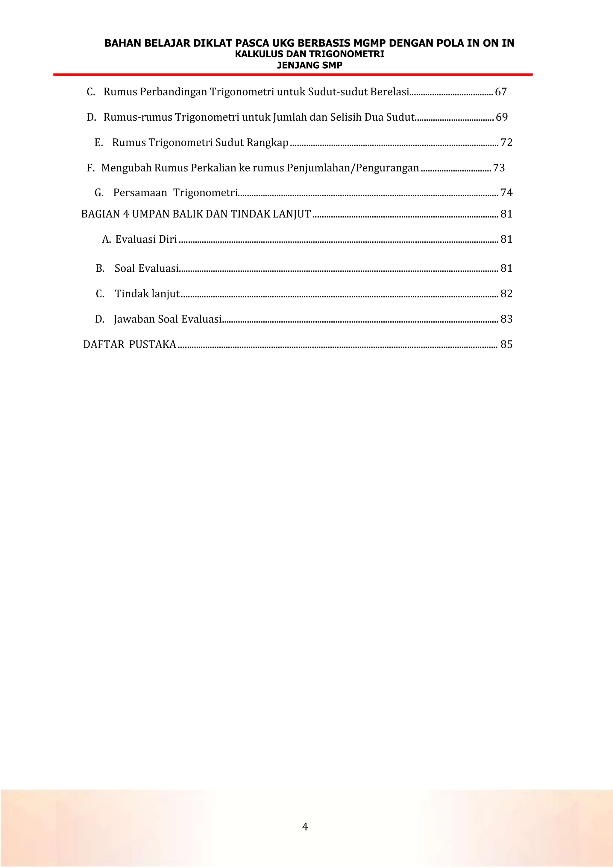 BAHAN BELAJAR DIKLAT PASCA UKG BERBASIS MGMP DENGAN POLA IN ON IN ...