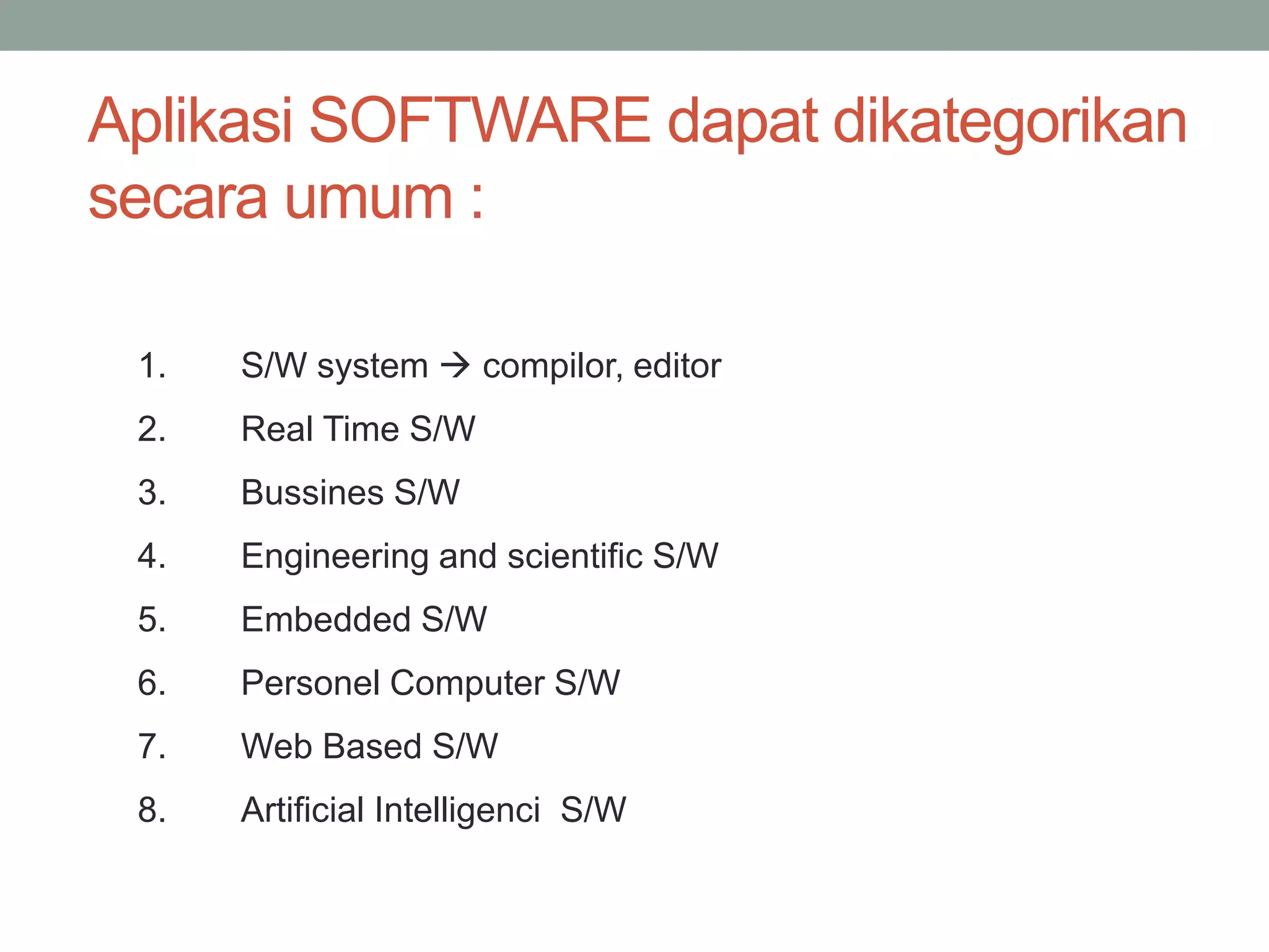 Materi karakteristik software | PPT