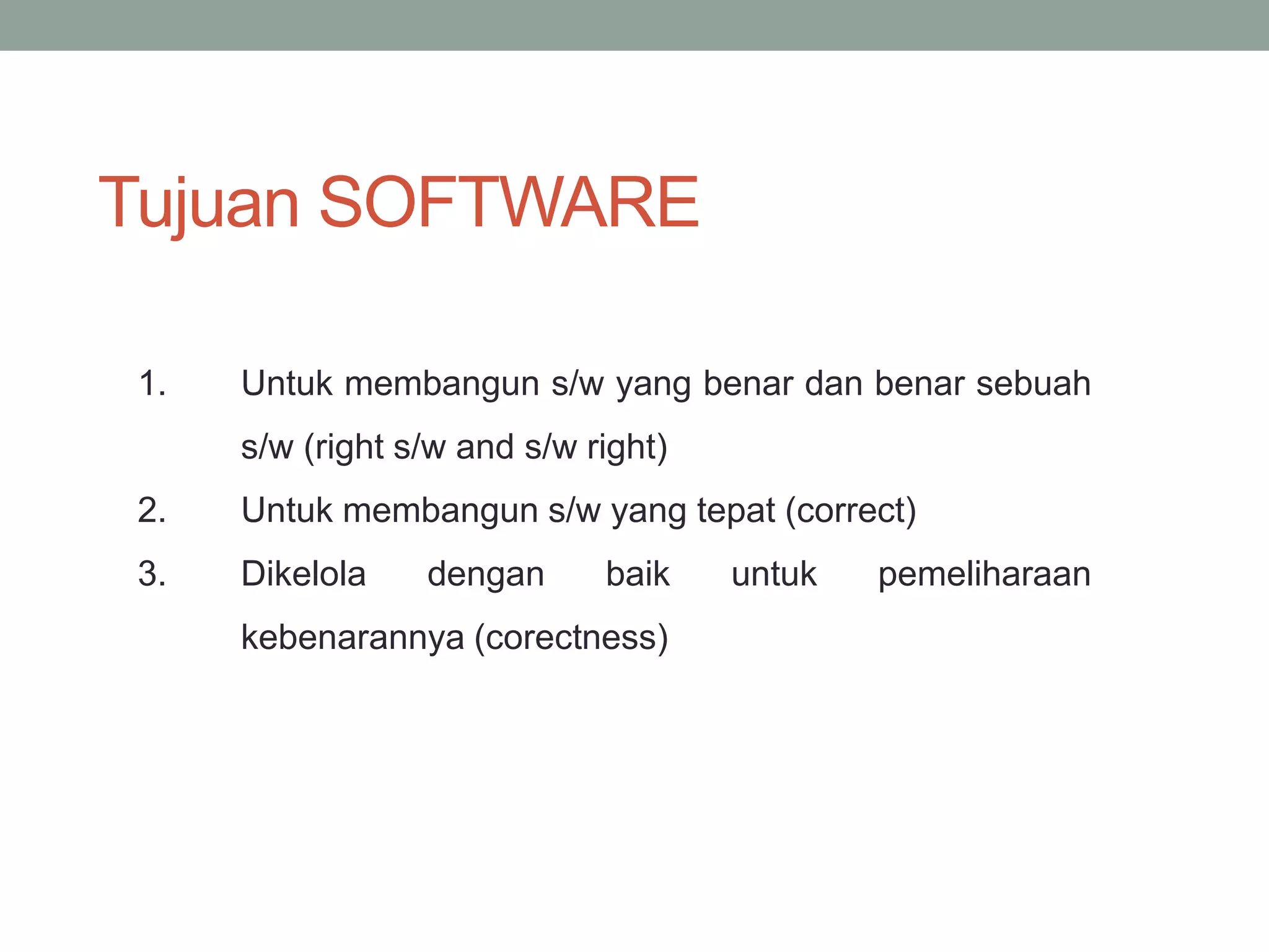 Materi karakteristik software | PPT