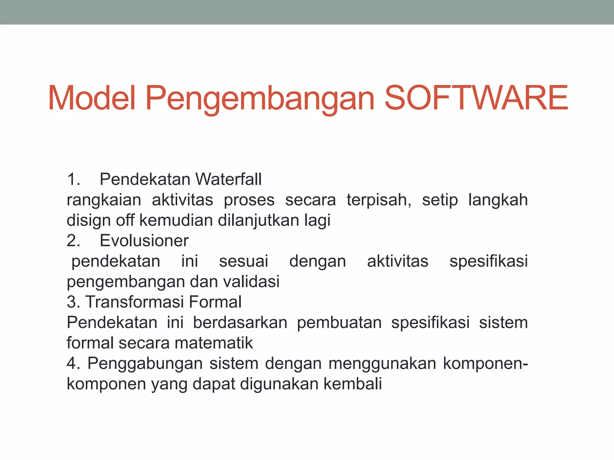 Materi karakteristik software | PPT
